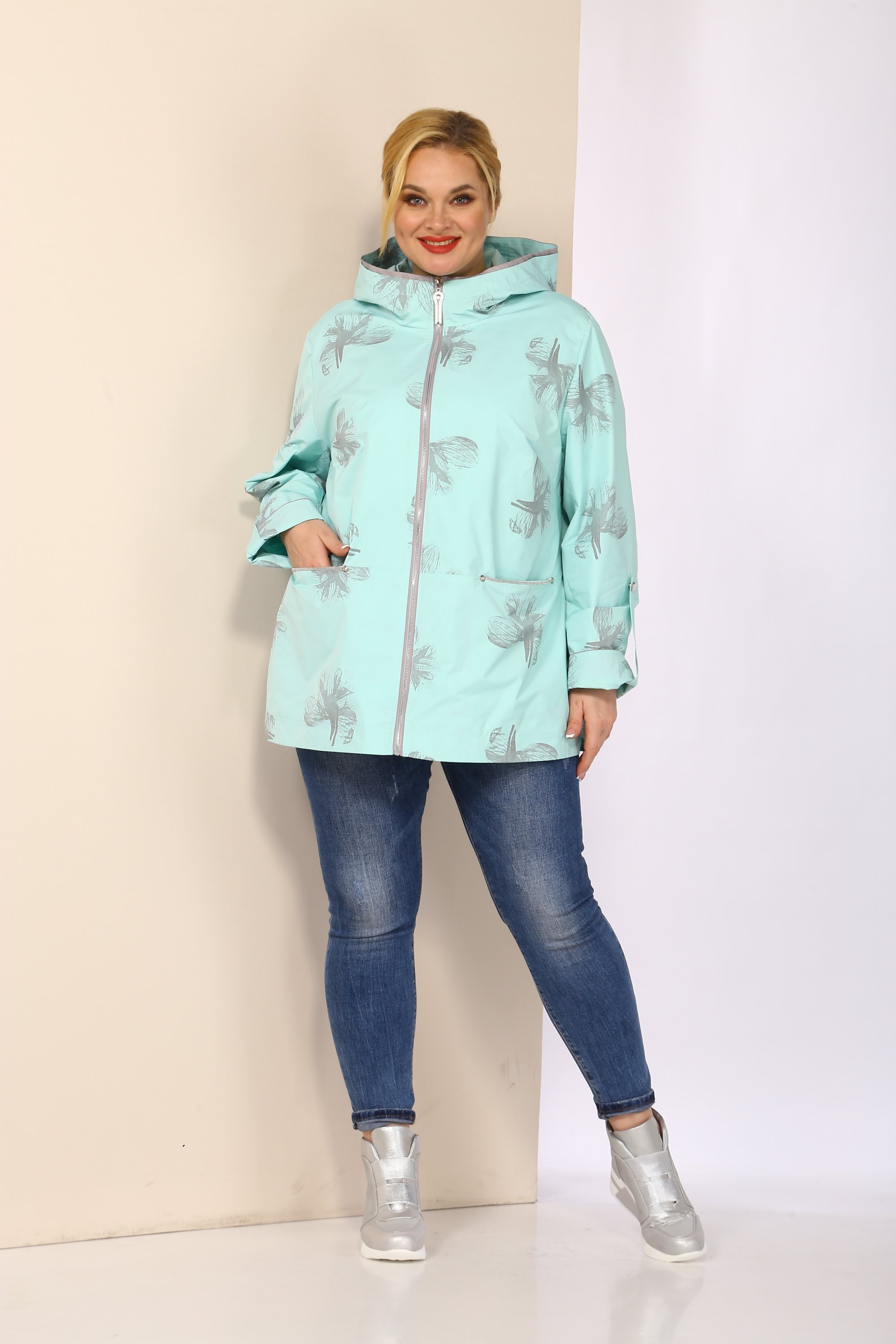 Куртка 2079 мята Shetti купить в интернет магазине Велесмода